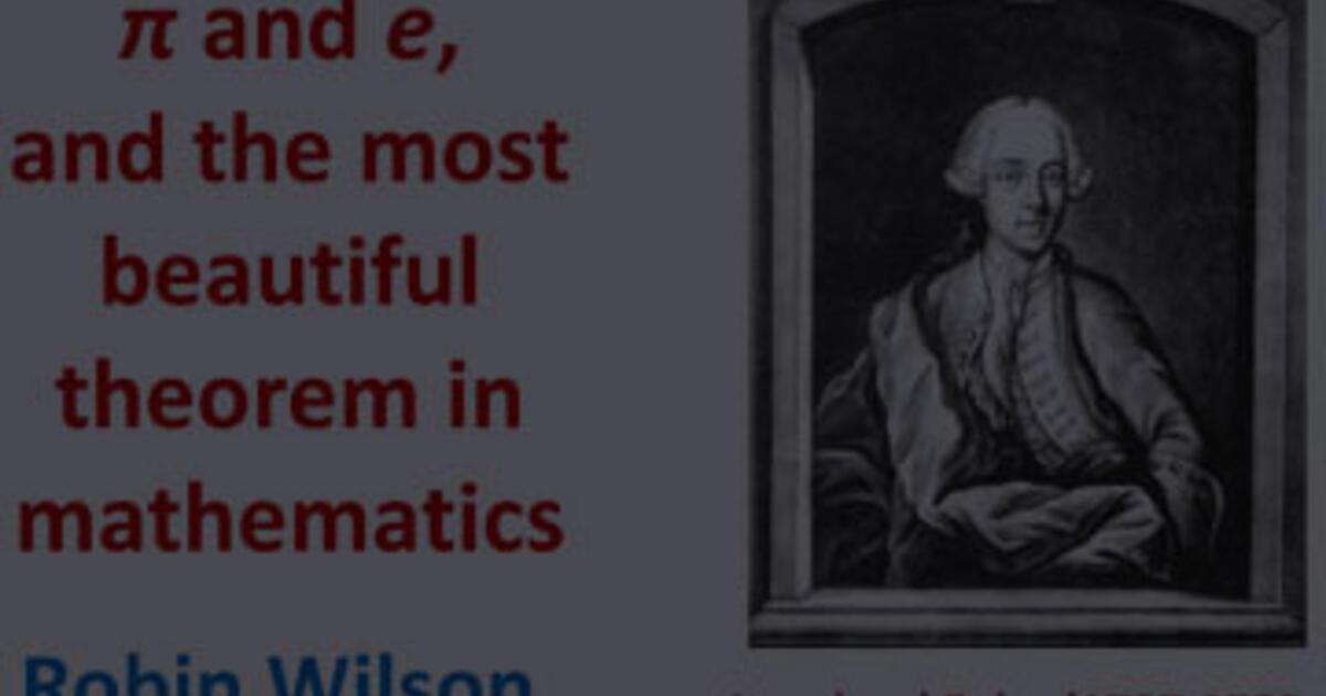 Pi and e and the the most beautiful theorem in mathematics