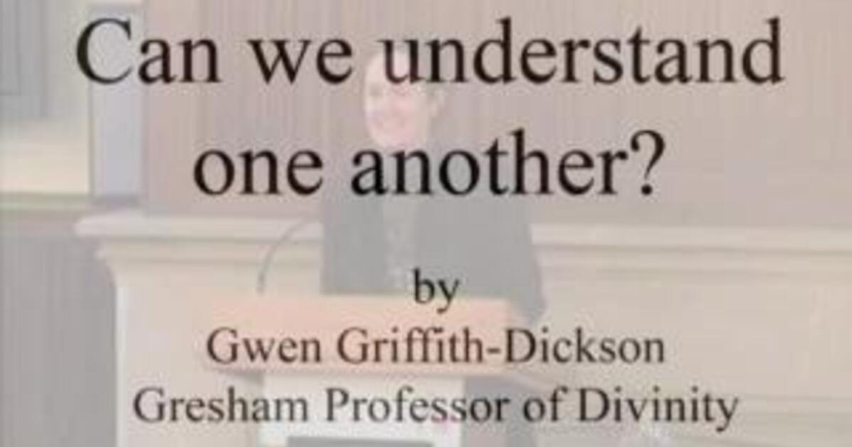 Can we understand one another?