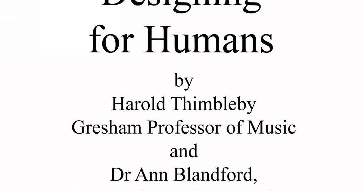 Designing for humans