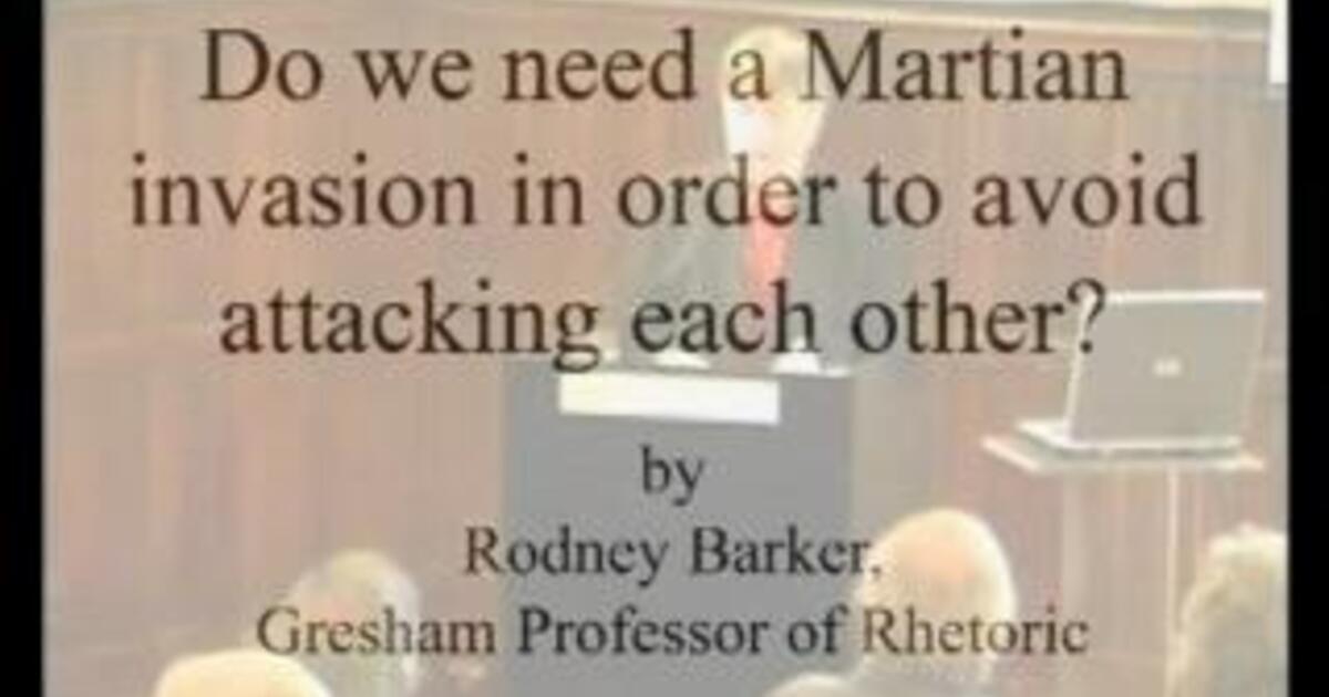 Do we need a martian invasion in order to avoid attacking each other?