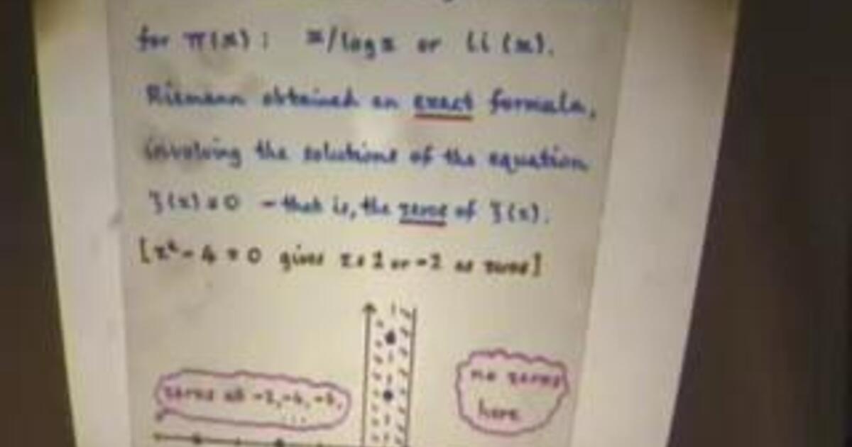 Prime-time mathematics